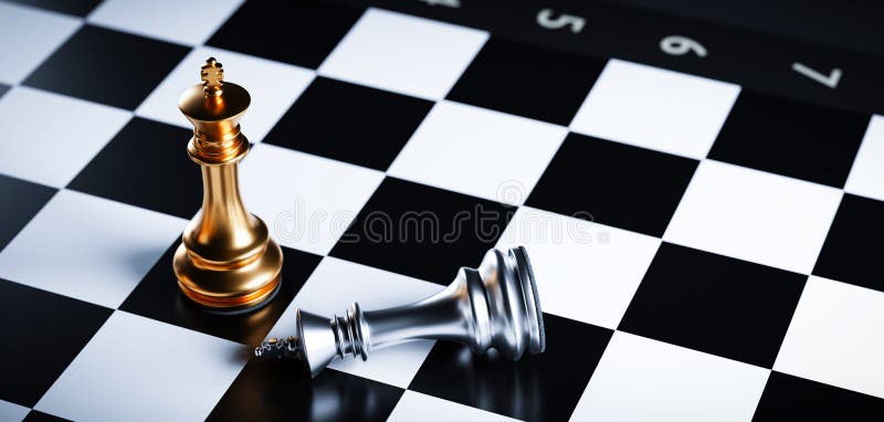 Chess Checkmate, Win and Lose Stock Image - Image of black, power ...