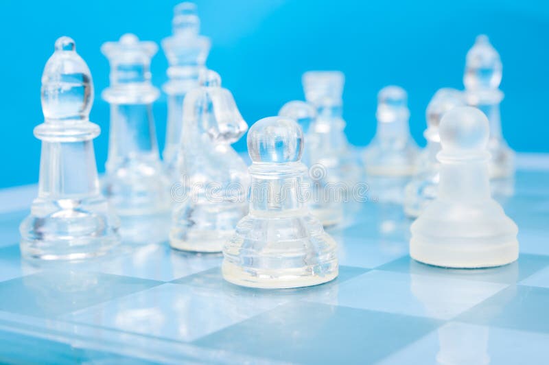 Chess of glass stock image. Image of intellectual, check - 29500621