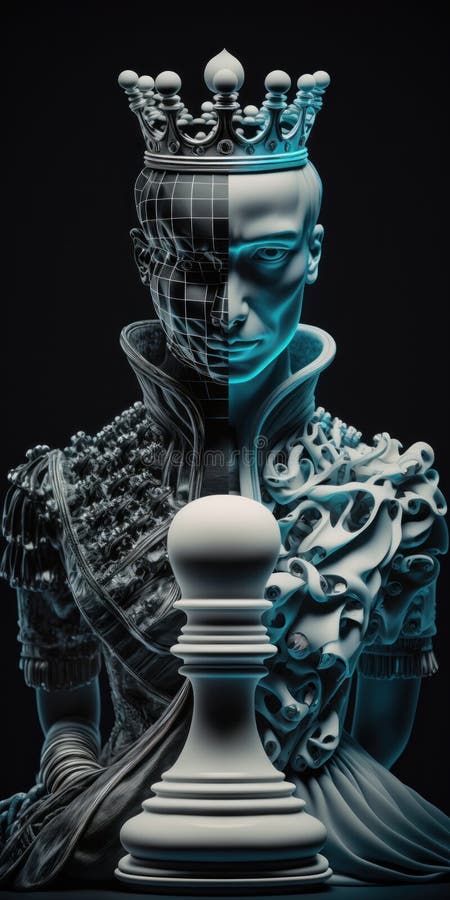 Chess Human Character Generative AI Stock Illustration - Illustration ...