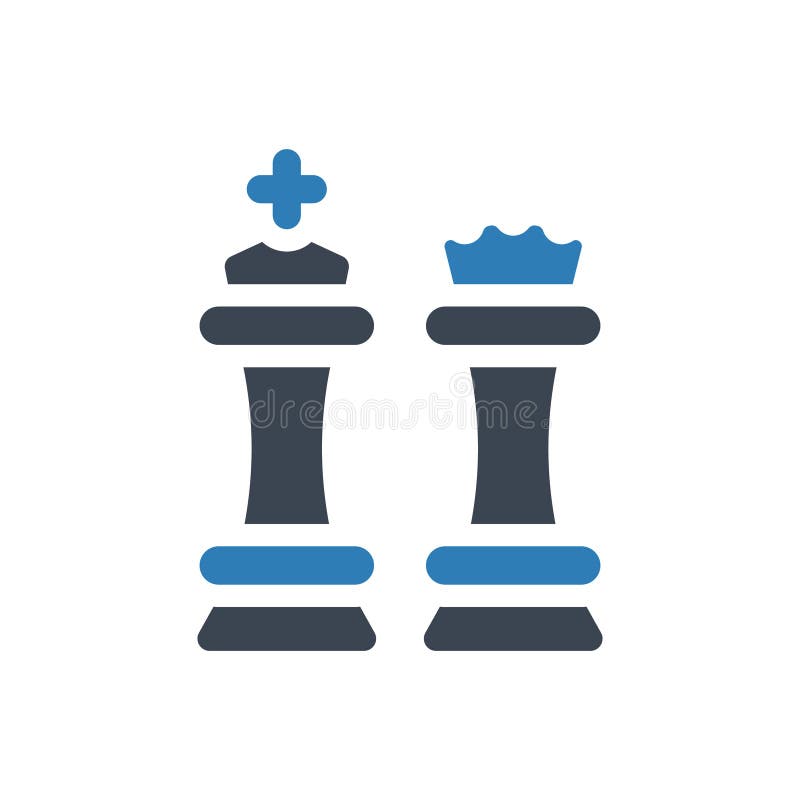 Chess icon stock vector. Illustration of play, sign - 254771964