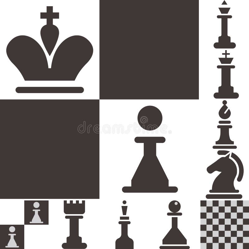 Chess icons set stock vector. Illustration of board, concept - 73521511