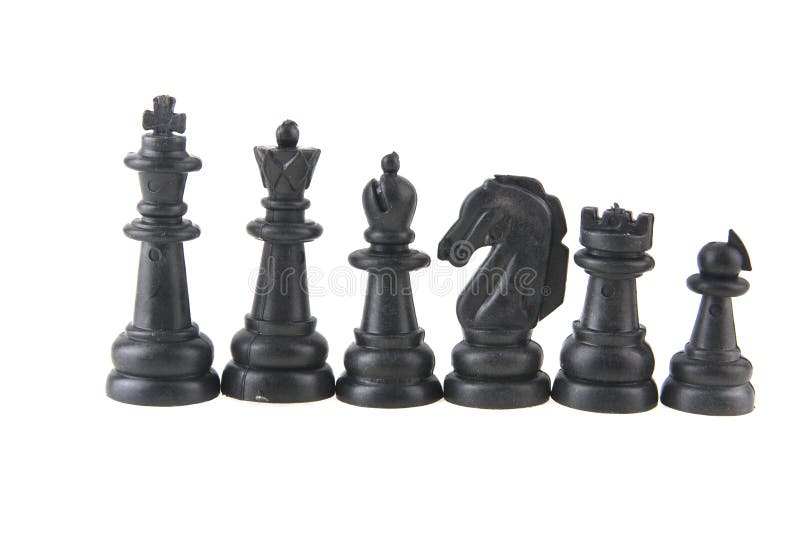 Chess Isolated on White Background Stock Image - Image of competition ...