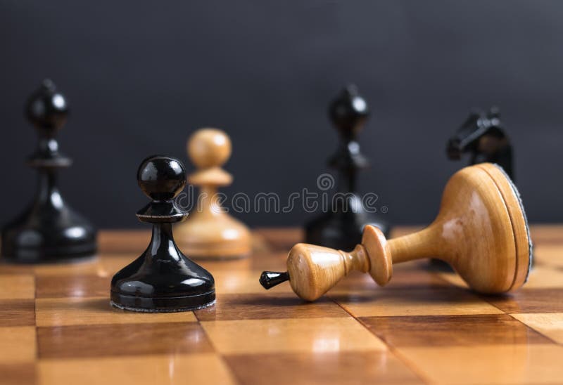 Chess king is checkmated stock image. Image of clash - 106285755