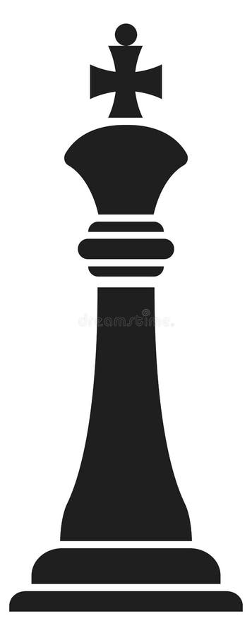 King Chess Figure Black Icon. Leader Symbol Stock Vector - Illustration ...