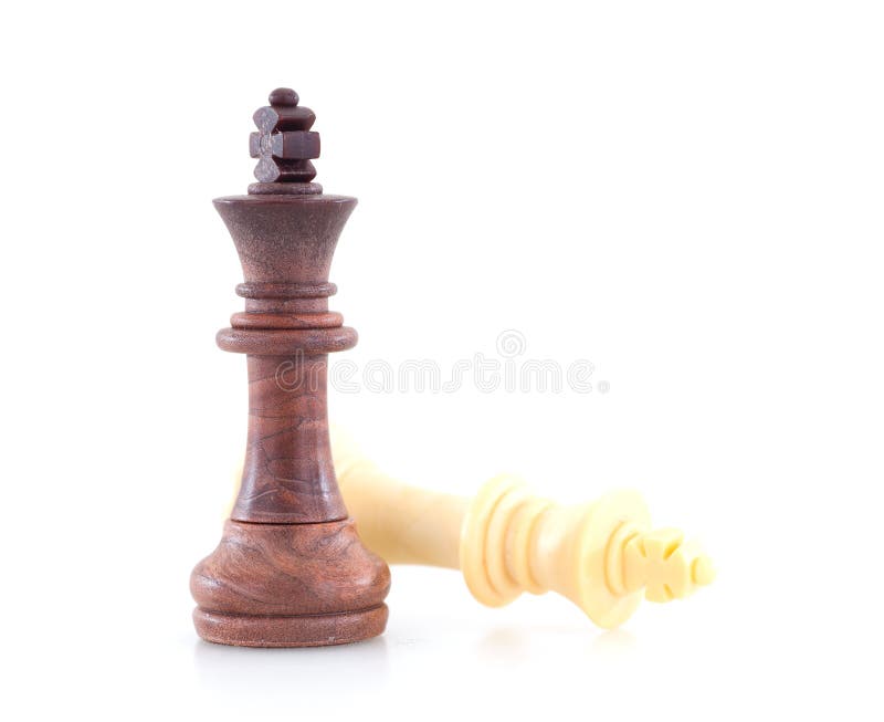 King and Pawn Chess Pieces. Stock Image - Image of subject, struggle ...