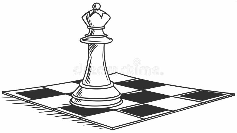 Chess King Piece, Strategy Game Board Vector Icon, Vector Design ...