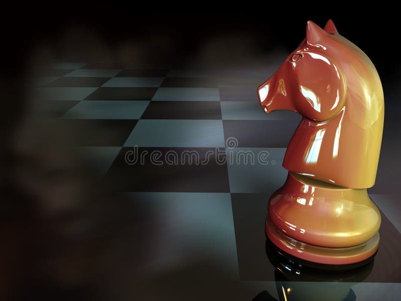White Knight Chess Piece Isometric, Vector Illustration. Stock Vector ...