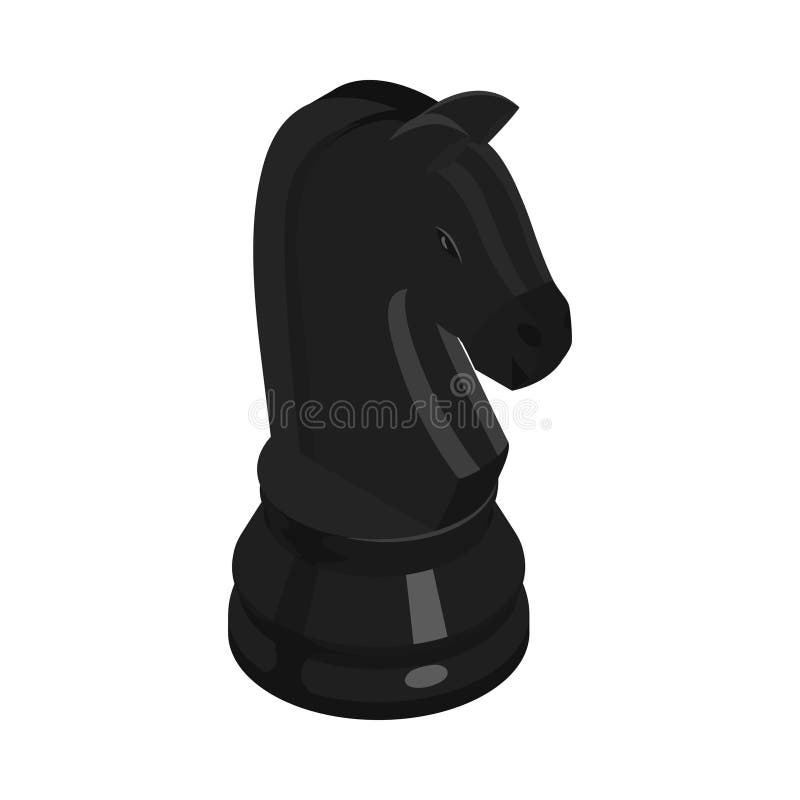 Chess Knight Icon stock vector. Illustration of entertainment - 275532027