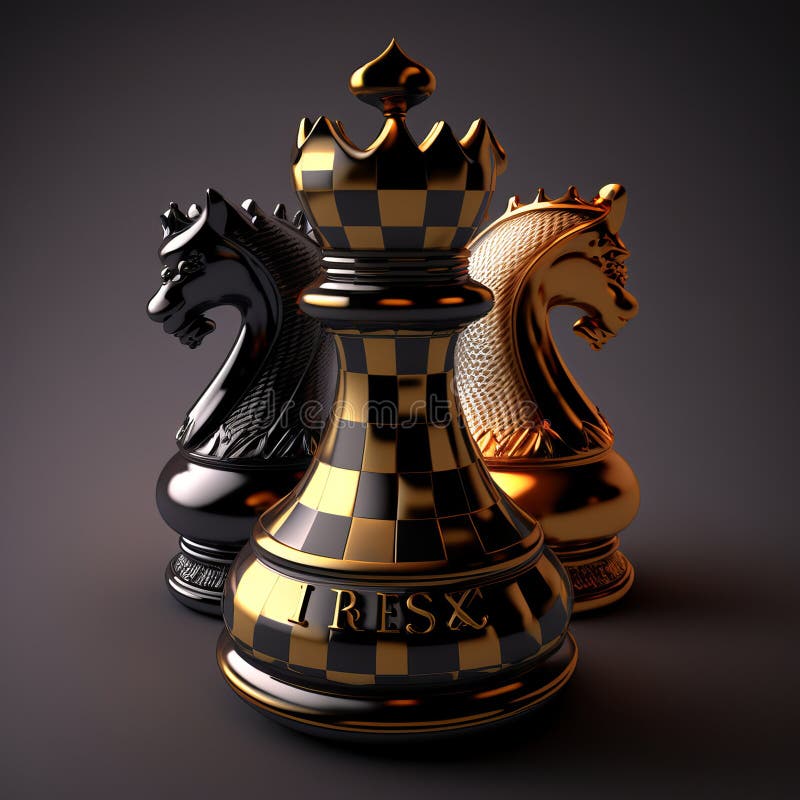 Chess knight and king stock illustration. Illustration of leader ...
