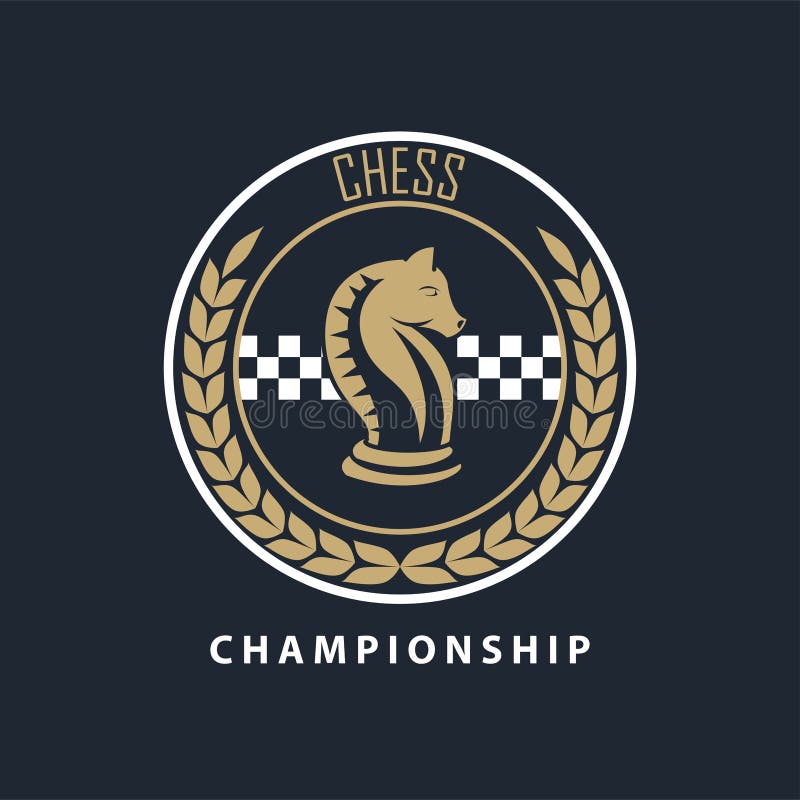 Chess knight seal stock vector. Illustration of vector - 219367062