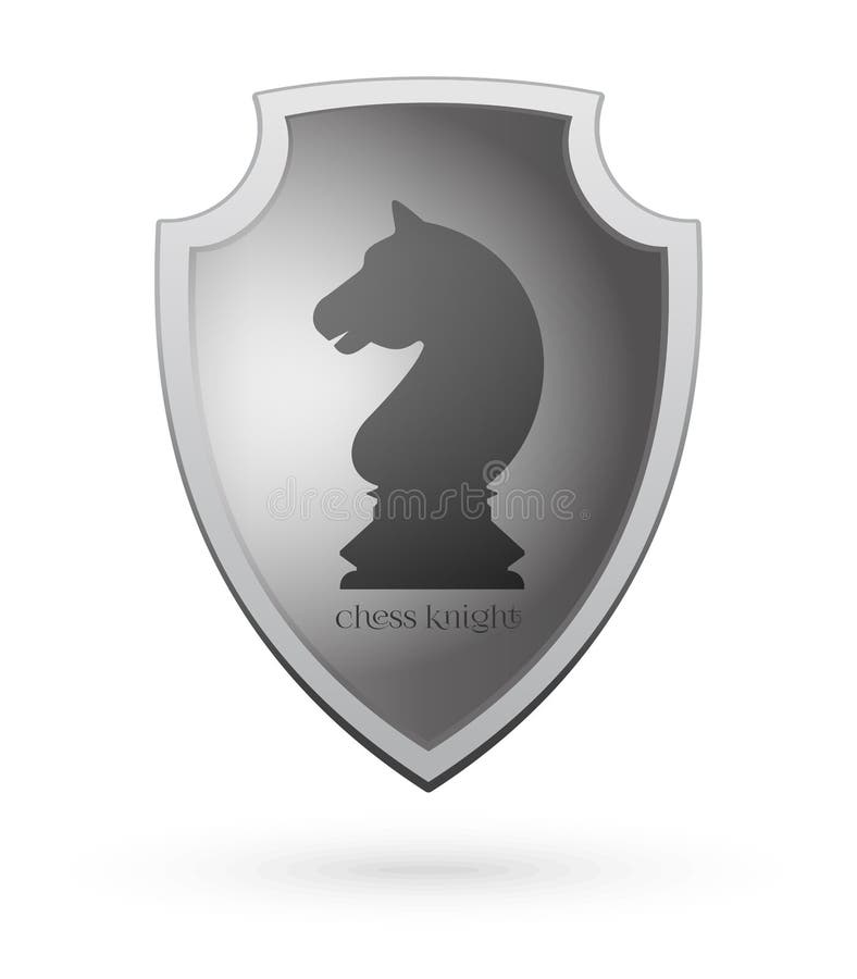 Chess Logo Concept Design. Black and White Icon Stock Vector ...