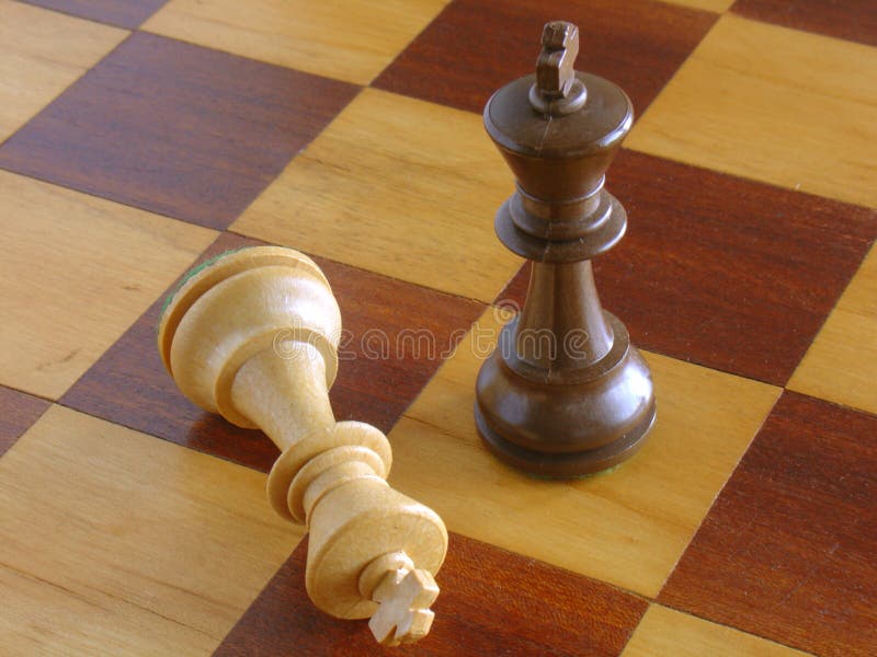 Chess knock out stock image. Image of battle, black, activity - 24902203