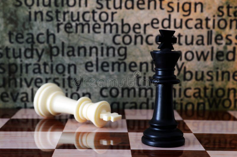 Chess and learn concept stock photo. Image of competition - 32400934