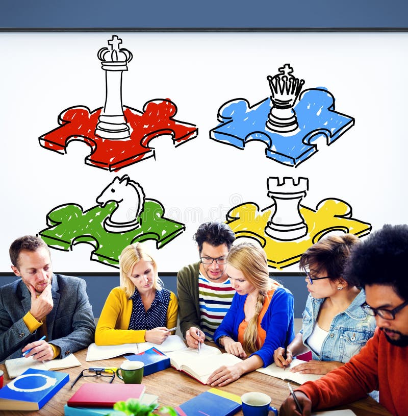 Chess Leisure Game Tactics Strategy Board Game Concept Stock Image ...