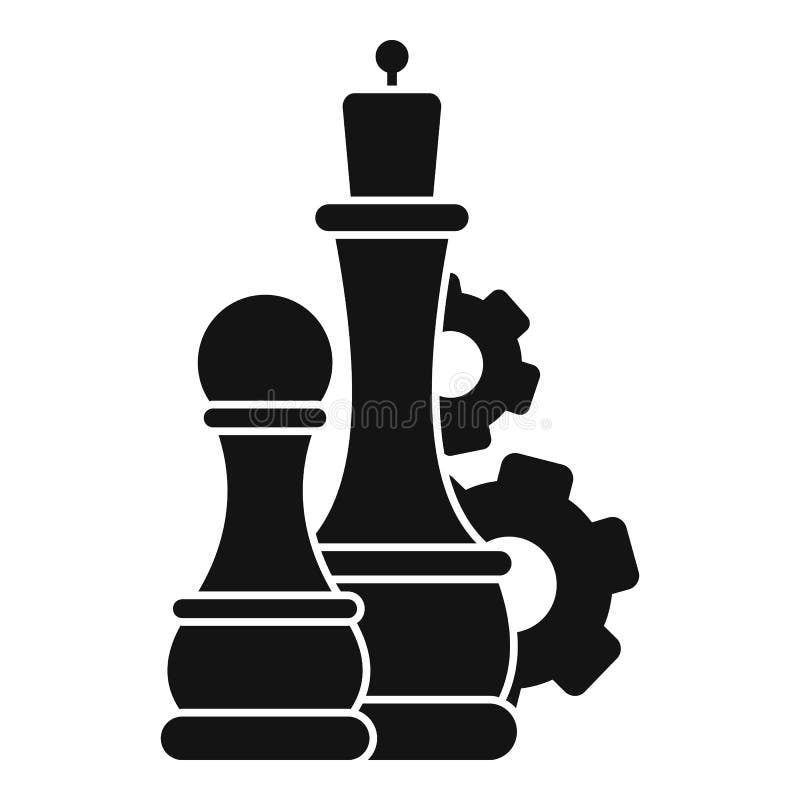 Logic Chess Game Logo, Simple Style Stock Vector - Illustration of ...