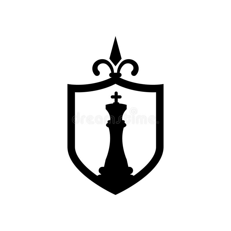 Chess logo design stock vector. Illustration of file - 121682108