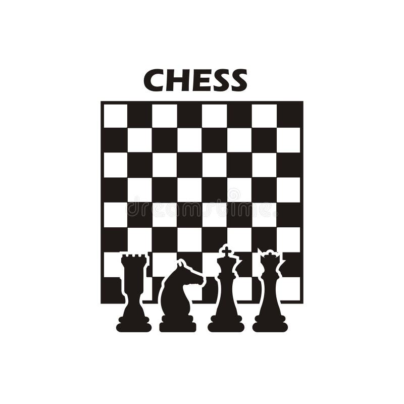 Chess logo design stock vector. Illustration of file - 121682108