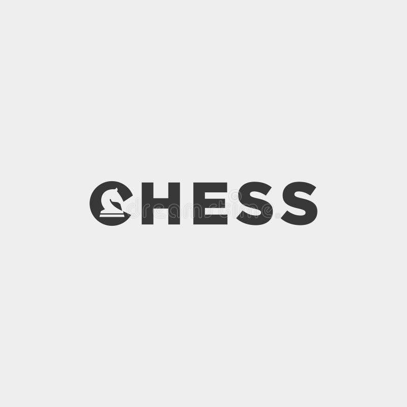 Chess Logo Type Vector Design Illustration, Typography Logo for Chess ...