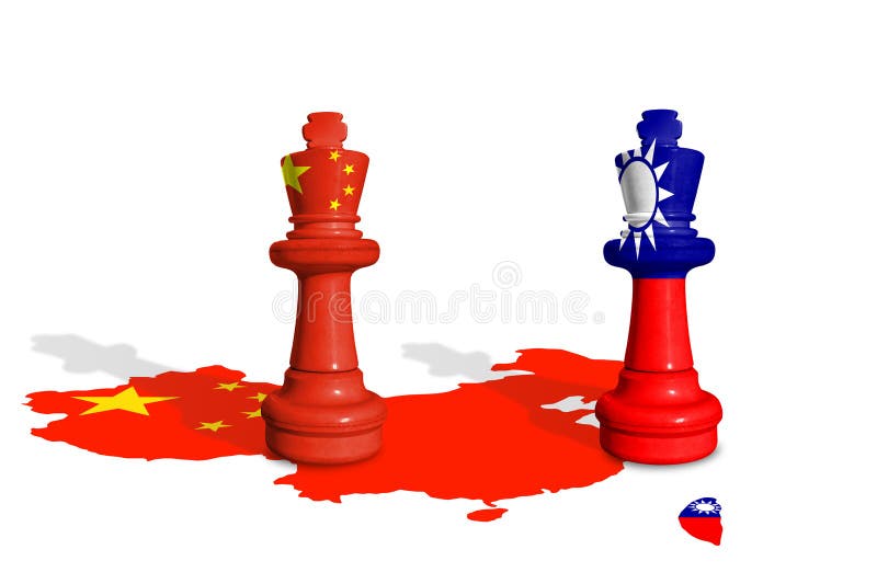 Chess Made from China and Taiwan Flags Stock Illustration - Illustration of nation, patriot ...
