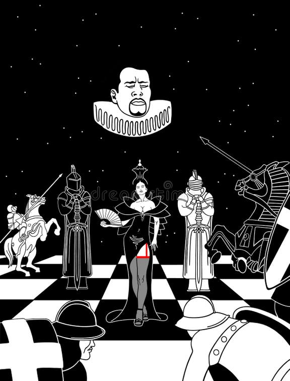 Chess. a metaphor stock vector. Illustration of vector - 261861518