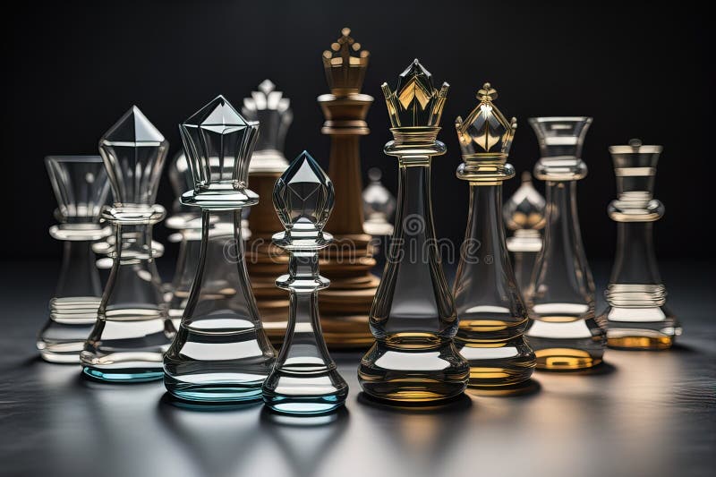 Chess Monarch Chess Monarch on Black Monarch Stock Illustration ...