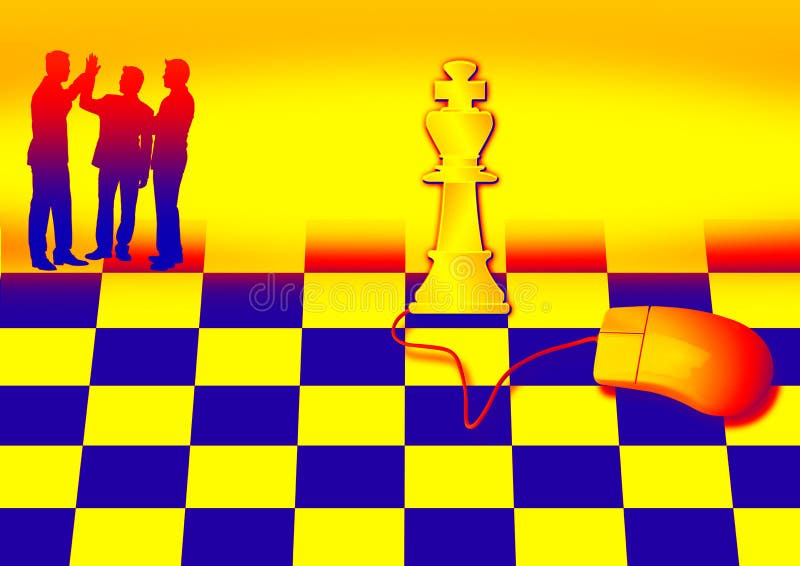 Chess and mouse stock illustration. Illustration of solution - 2758917