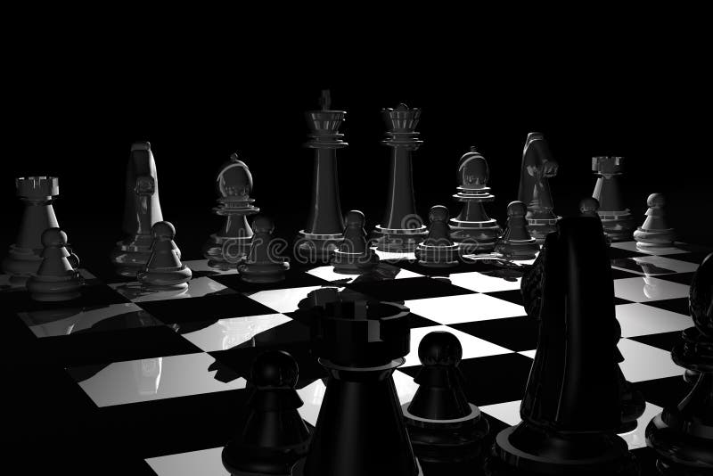 Death makes his chess move stock illustration. Illustration of face ...