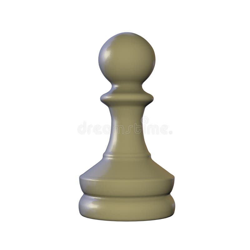 Chess Pawn, Close-up View, Illustration Stock Illustration ...