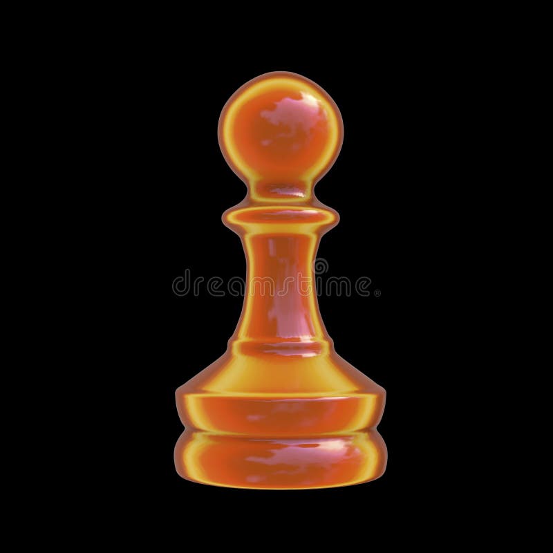 Chess Pawn, Close-up View, Illustration Stock Illustration ...
