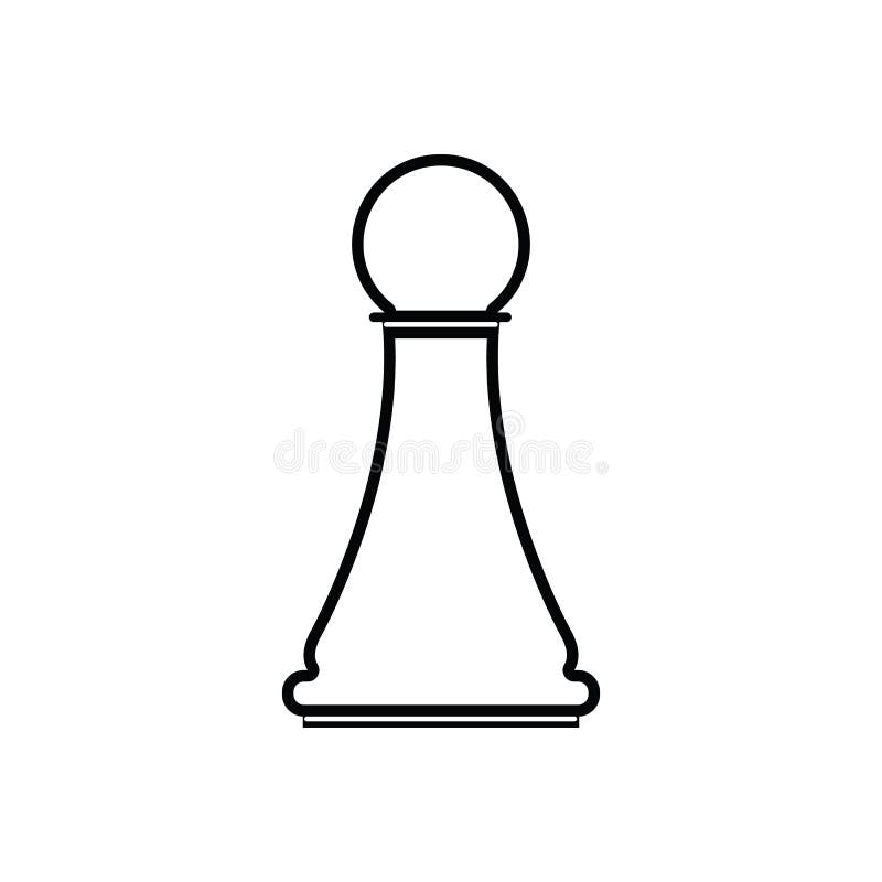 Chess Pawn Icon. Element of Minimalistic Icon for Mobile Concept and ...