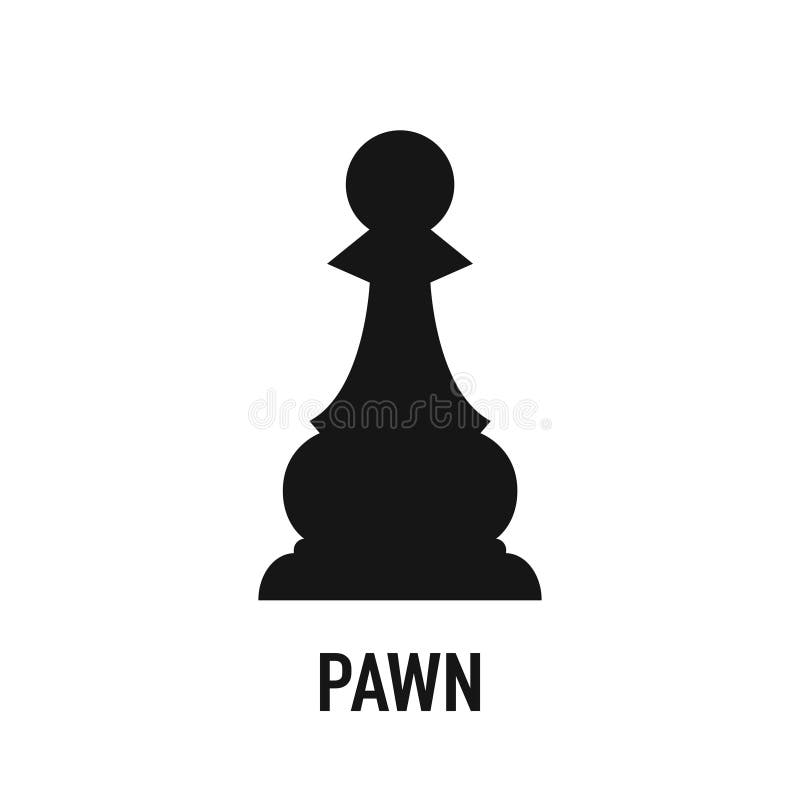 Chess Pawn Outline Icon. Linear Style Sign for Mobile Concept and Web ...