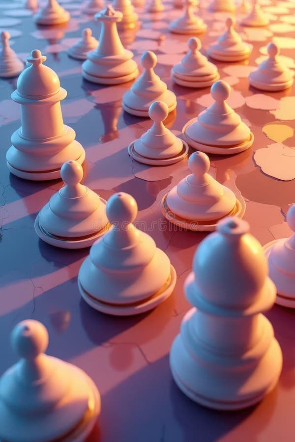 Chess Pawn Pattern Play stock illustration. Illustration of sense ...