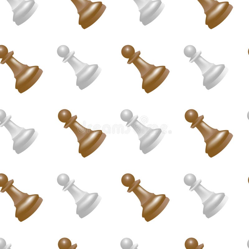 Chess Pawn Pattern Vector Illustration Stock Vector - Illustration of ...