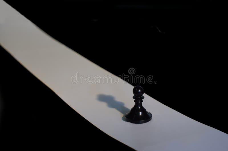 A Chess Pawn with a Queen Shadow. Stock Photo - Image of queen ...