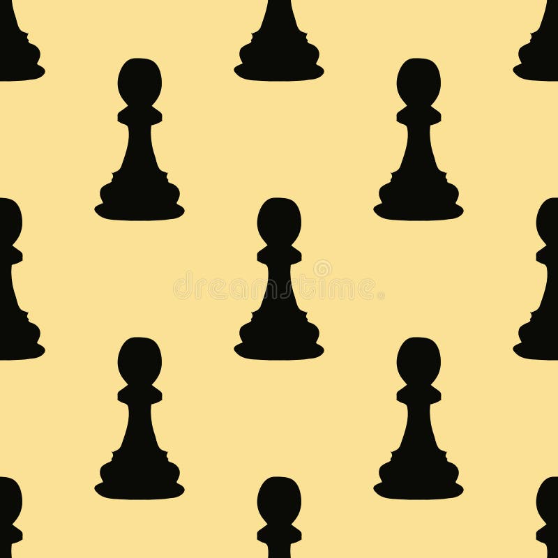 Chess Pawn Seamless Pattern Stock Vector - Illustration of coloring ...