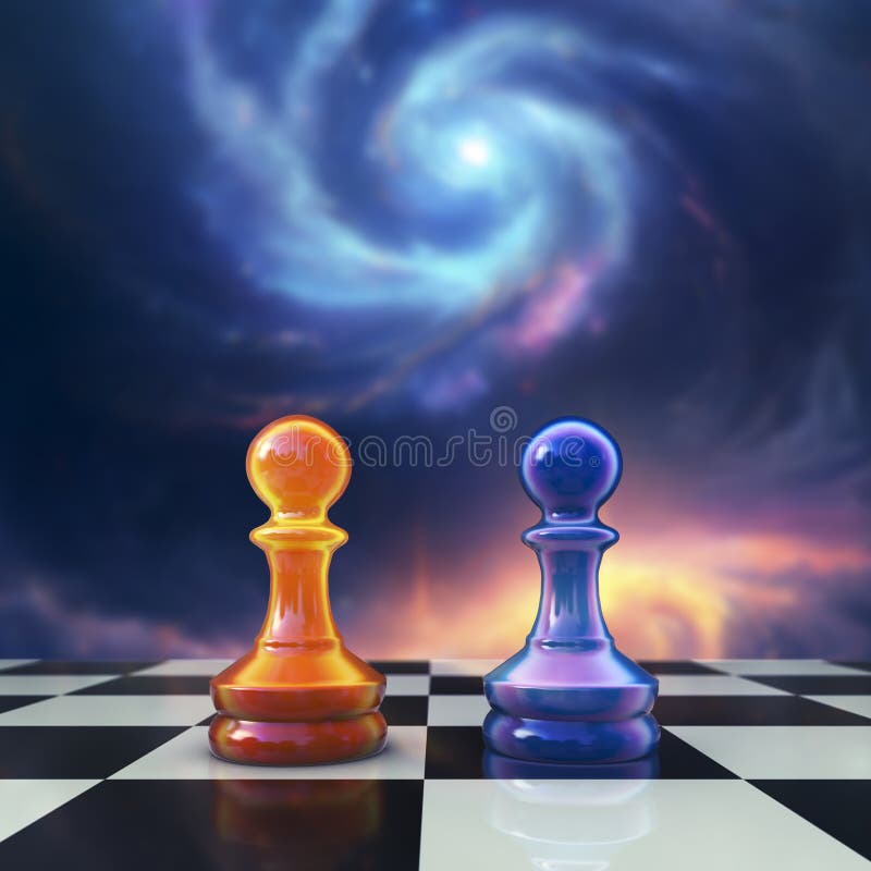 Chess pawns, illustration stock illustration. Illustration of graphic ...