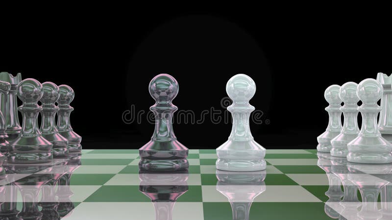 Chess pawns, illustration stock illustration. Illustration of modern ...