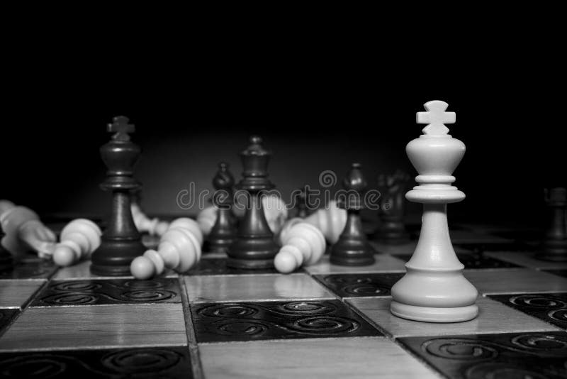 Chess stock photo. Image of victory, black, blur, chessboard - 102966966