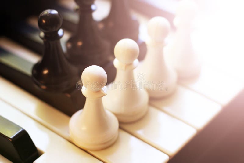 Chess and Piano Keys so Close Stock Photo - Image of black, dried ...