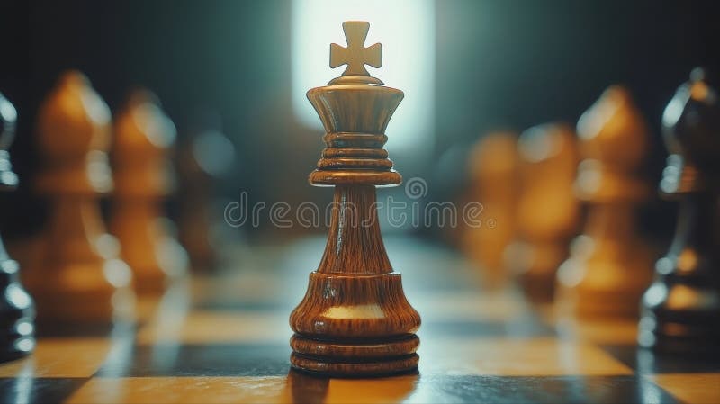 Chess Piece on a Chess Board Representing Strategy and Project ...