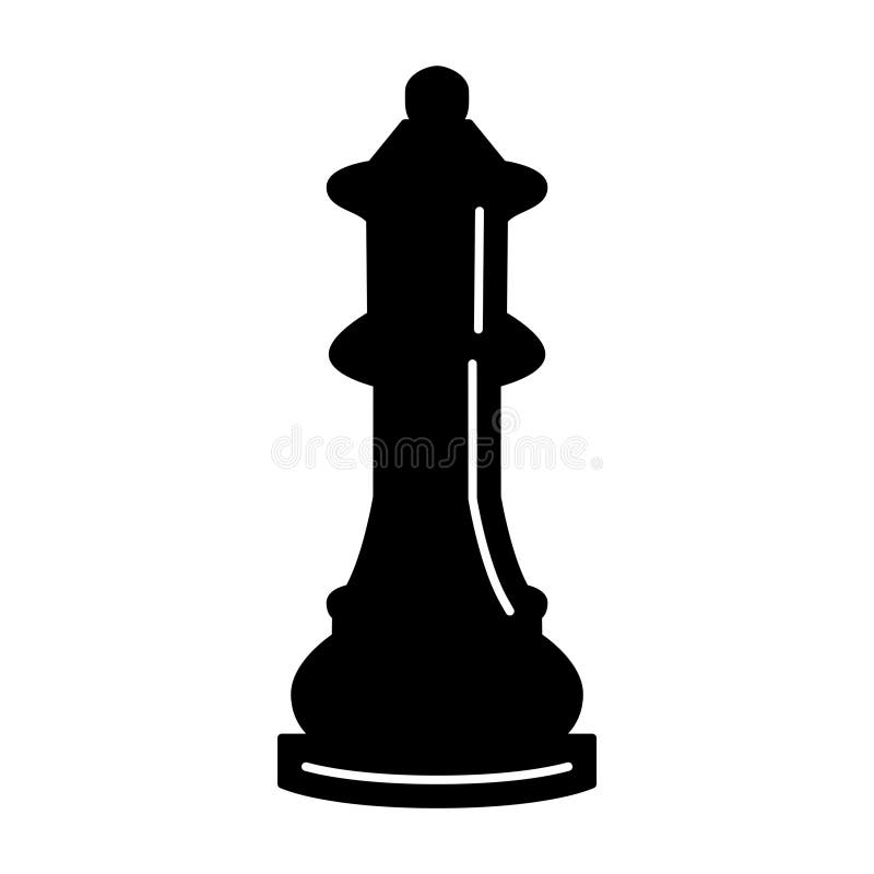 Chess Piece Icon Vector on Trendy Design Stock Vector - Illustration of ...