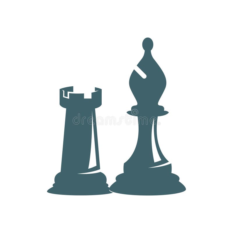 Chess piece logo design stock illustration. Illustration of leisure ...
