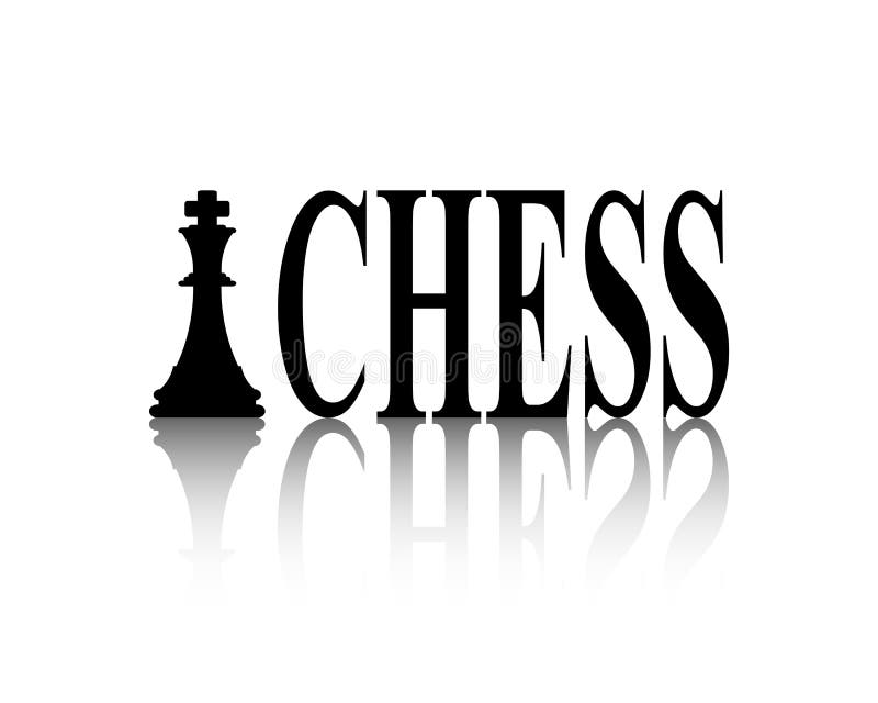 Chess Sign Reflection stock vector. Illustration of white - 124863920