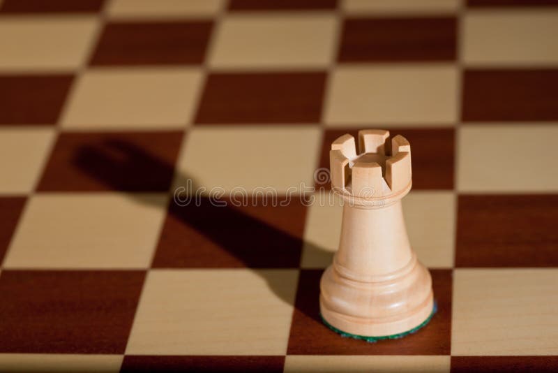 Chess piece - white rook stock photo. Image of fight, battle - 6824408