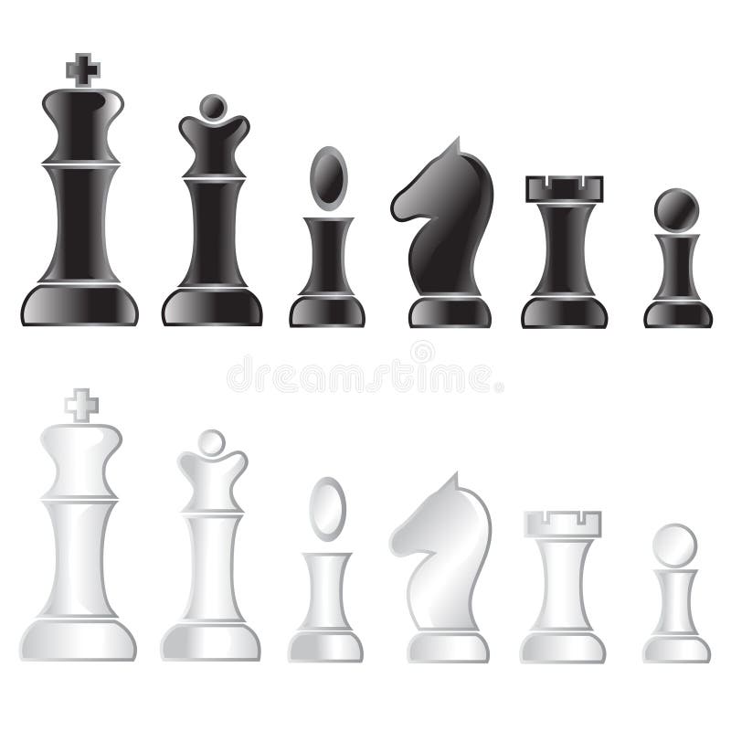 Chess set stock vector. Illustration of graphic, shape - 33310141