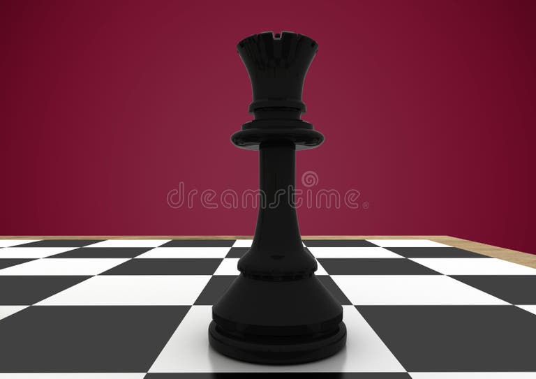 Chess Pieces Against Maroon Background Stock Photo - Image of effect ...