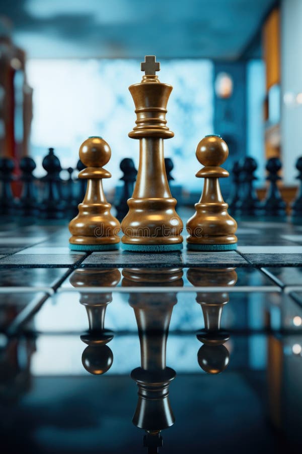 Chess Pieces Arranged on a Chess Board. Suitable for Strategic Planning ...
