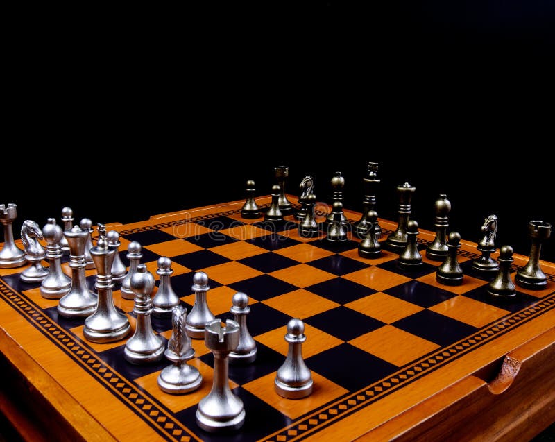 Chess Pieces on Board stock image. Image of decision - 190412975
