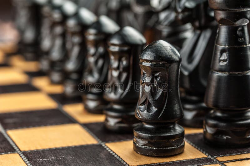 The Chess Pieces on the Board.Chessmaster Concept Stock Photo - Image ...
