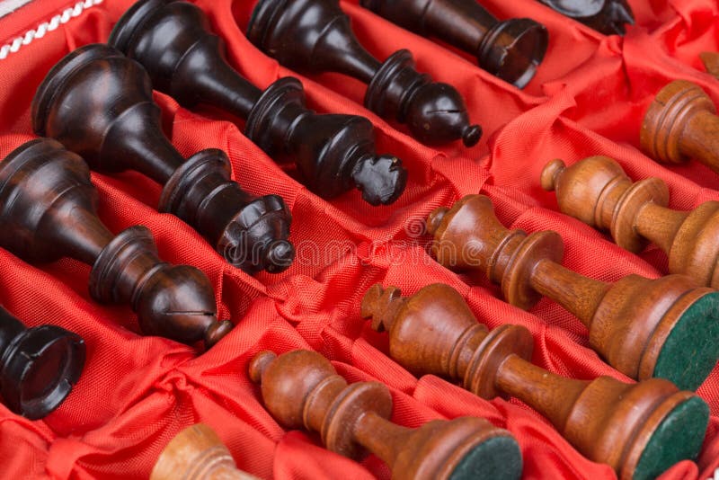 Chess Pieces in a Box stock image. Image of chess, ideas - 71143549